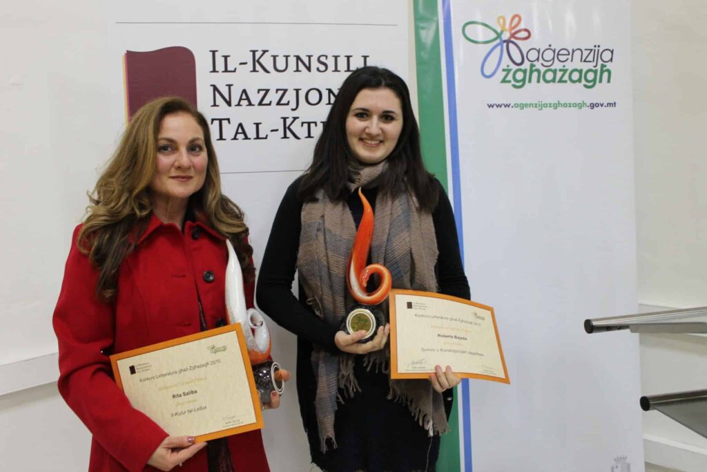 Winners of Konkors ta’ Kitba Letteratura għaż-Żgħażagħ 2015 - Ktieb.org.mt