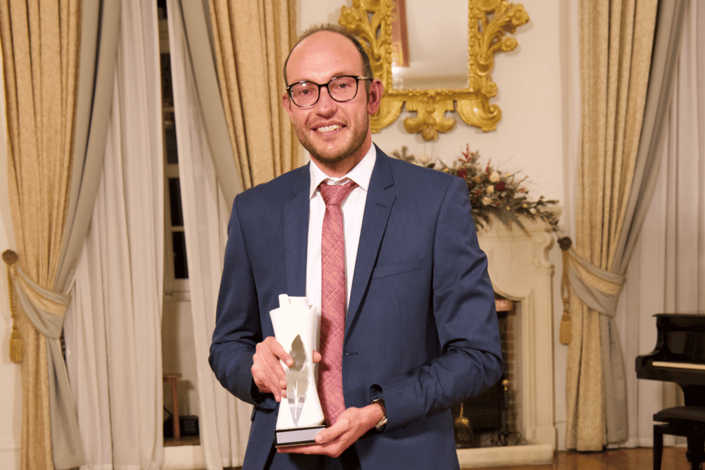 Stephen Lughermo - winner of the 2021 National Book Prize Best Emerging Author Award - Ktieb.org.mt